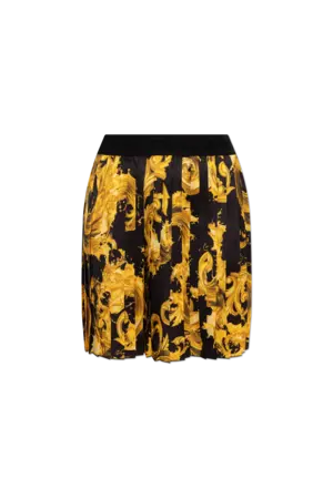 Versace Pleated Skirt With 'barocco' Pattern