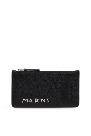 Marni Leather Card Holder - Black