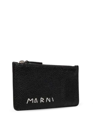 Marni Leather Card Holder - Black