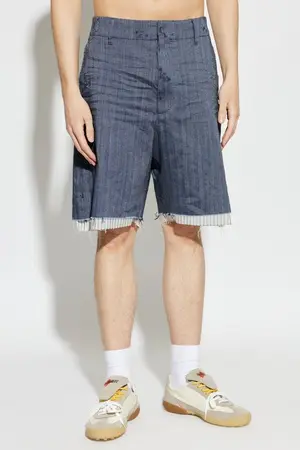 Dsquared2 Vintage-effect Shorts - Navy Blue
