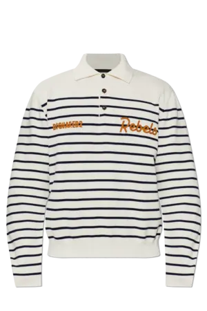 Dsquared2 Striped Pattern Polo