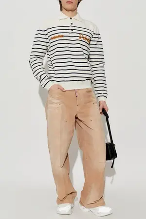Dsquared2 Striped Pattern Polo