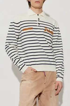 Dsquared2 Striped Pattern Polo