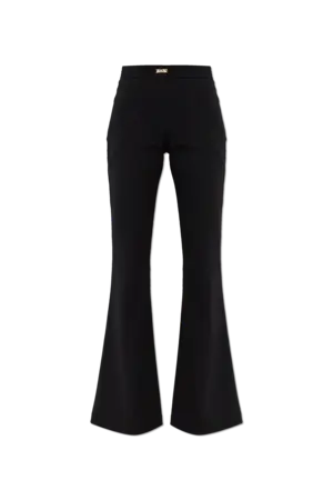 Versace Flared Leg Trousers - Black