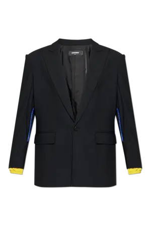 Dsquared2 Wool Blazer With A Single Vent