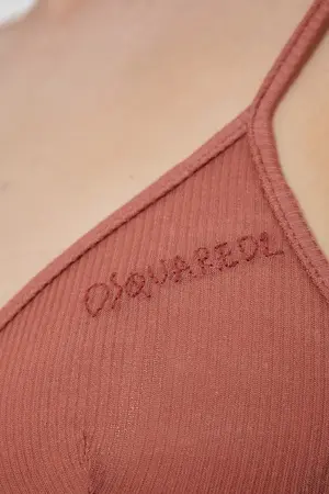 Dsquared2 Bra With Embroidered Logo - Pink