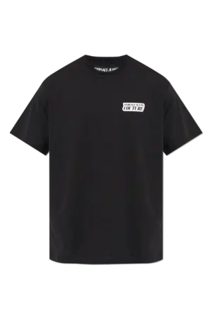 Versace T-shirt With Logo - Black