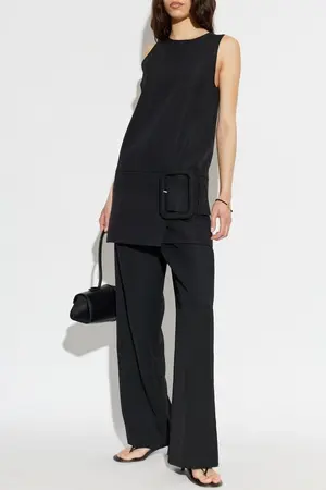 AMI Paris Wool Mini Dress With Belt