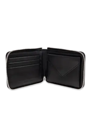AMI Paris Leather Wallet With Logo