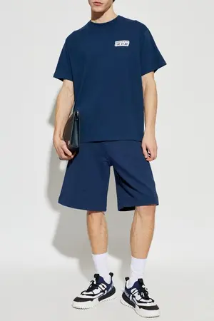 Versace T-shirt With Logo - Navy Blue
