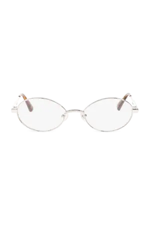 Jacquemus Jacquemus Eyeglasses Oval Frame Silver