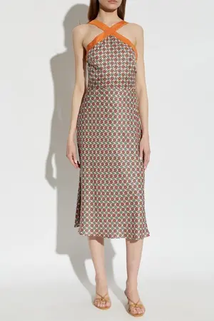 Paul Smith Patterned Off-shoulder Midi Dress - Multicolour