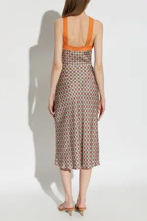 Paul Smith Patterned Off-shoulder Midi Dress - Multicolour