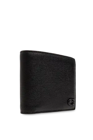 COACH Folded Wallet With Monogram - Black