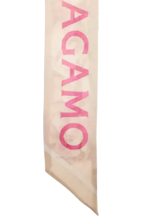 FERRAGAMO Silk Scarf - Cream