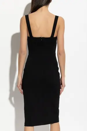 Versace Pencil Dress With Baroque Buckle