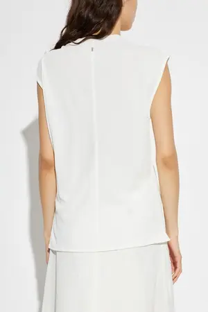 AMI Paris Sleeveless Top - White