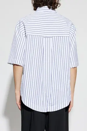 AMI Paris Shirt With Stripe Pattern - White