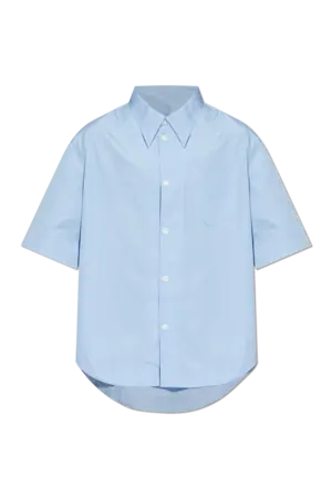 Men's Blue Oversized Shirts