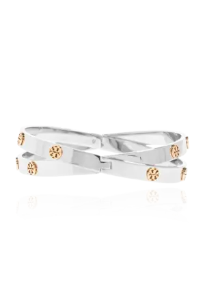 Tory Burch Logo Bangle - Silver