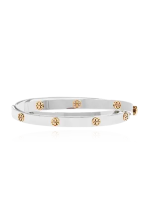 Tory Burch Logo Bangle - Silver