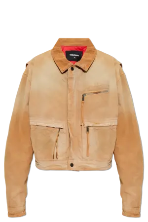 Dsquared2 Logo Denim Jacket - Brown