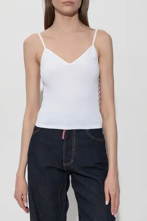 Dsquared2 Top With Decorative Side Cut-outs - White