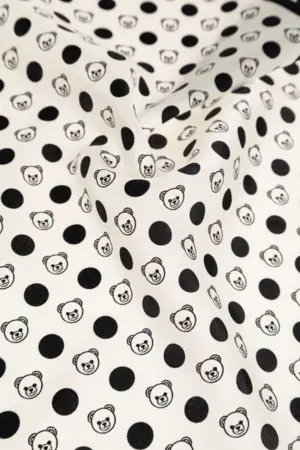 Moschino Silk Pocket Square - White