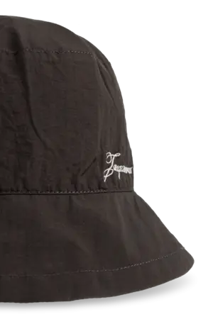 Jacquemus Bucket Hat With Embroidered Logo - Brown