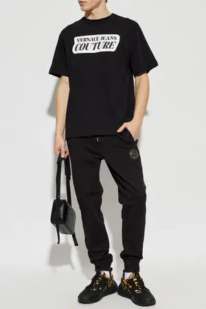 Versace Sweatpants With Logo Patch
