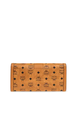 Mcm Tracy Wallet On A Chain - Brown