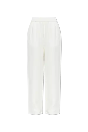 AMI Paris Wide-Leg Trousers White