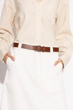 AMI Paris Wide Leather Belt