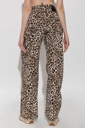 Dsquared2 Animal Print Wide Leg Trousers