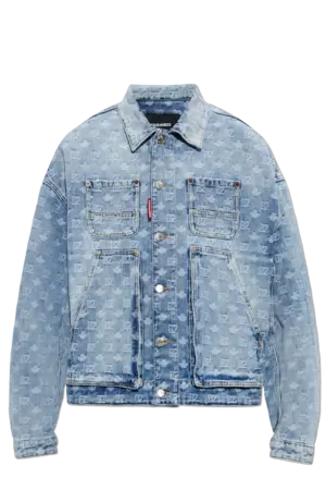 Dsquared2 Monogram Denim Trucker Jacket