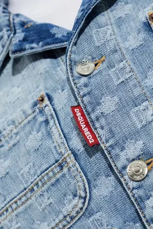 Dsquared2 Monogram Denim Trucker Jacket