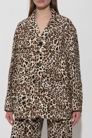 Dsquared2 Animal Print Blazer - Beige