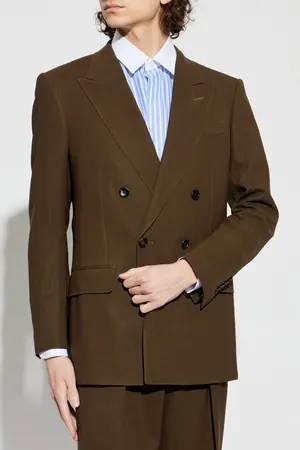 TOM FORD Wool Blazer With Double Vent
