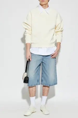 AMI Paris Denim Shorts - Blue
