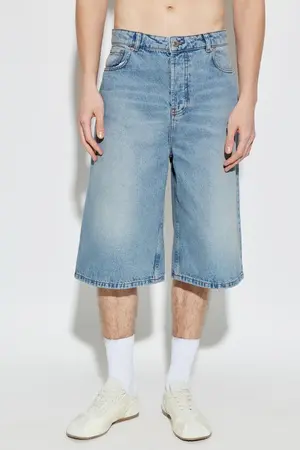 AMI Paris Denim Shorts - Blue