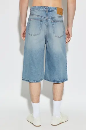 AMI Paris Denim Shorts - Blue