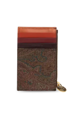 Etro Card Holder With Logo - Multicolour