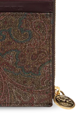 Etro Card Holder With Logo - Multicolour