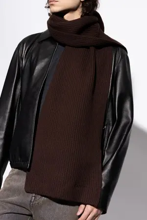 LANVIN Wool Scarf - Brown