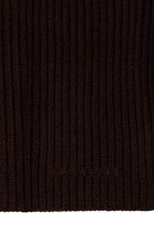 LANVIN Wool Scarf - Brown
