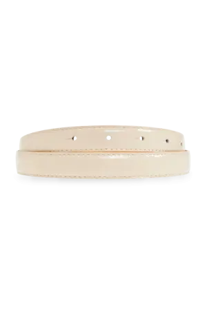 BY MALENE BIRGER Marlos Leather Belt - Cream