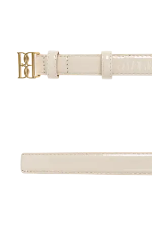 BY MALENE BIRGER Marlos Leather Belt - Cream