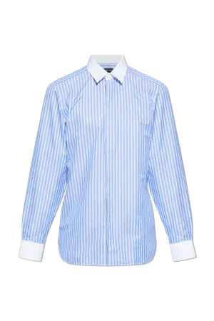 TOM FORD Shirt With A Striped Pattern - Blue