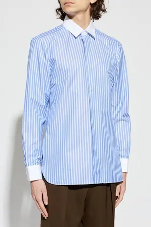 TOM FORD Shirt With A Striped Pattern - Blue