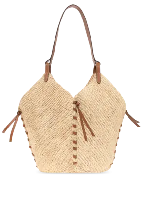 Isabel Marant Tampa Raffia Shoulder Bag - Beige